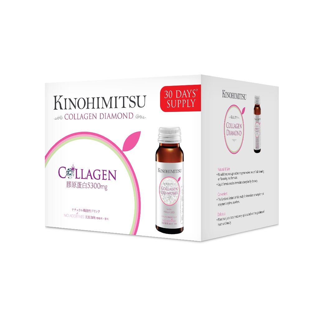 Kinohimitsu Collagen Diamond 5300mg 16's, Beauty & Personal Care, Face ...