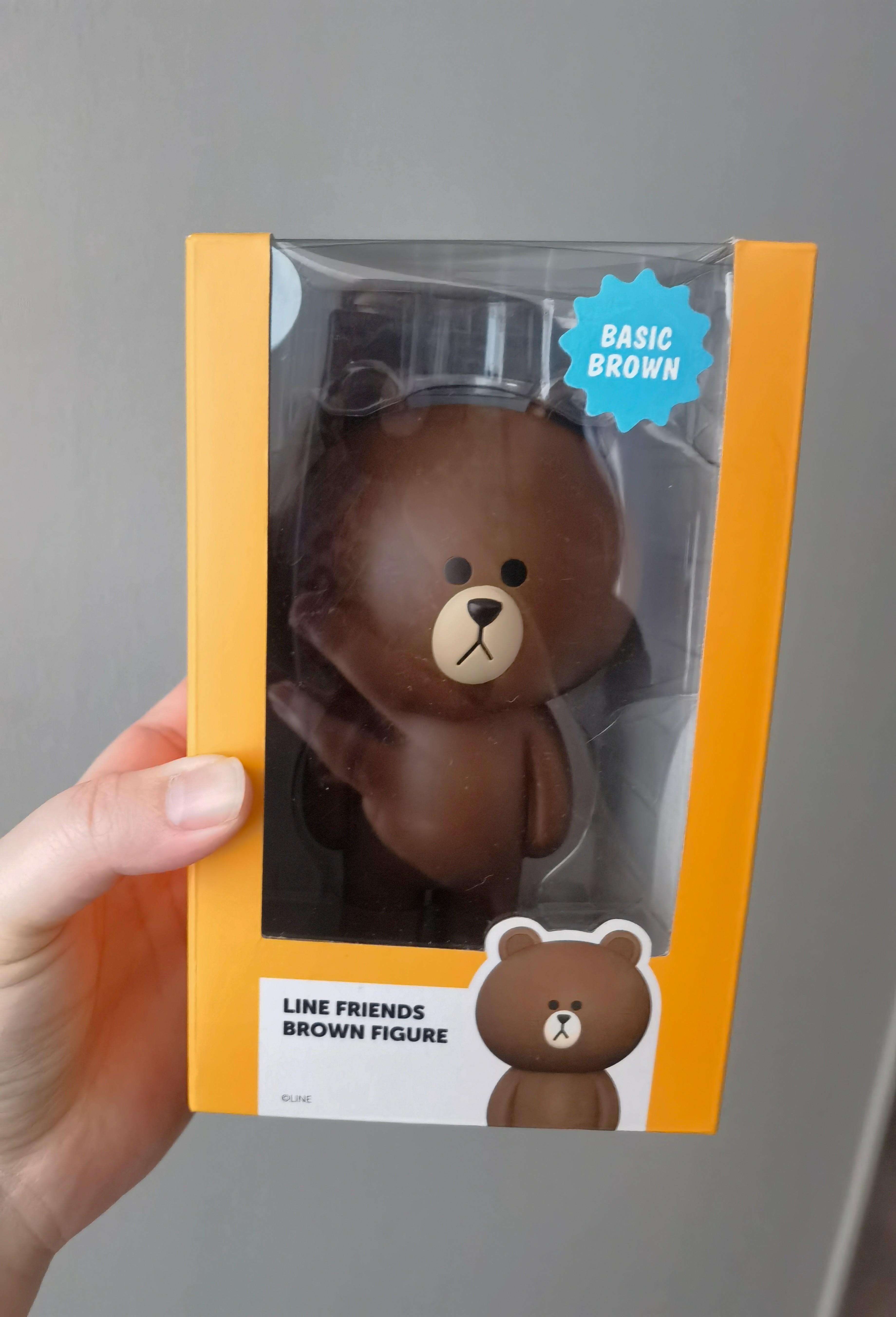 Line Friends Brown Bear Toy Figurine, Hobbies & Toys, Toys & Games on ...