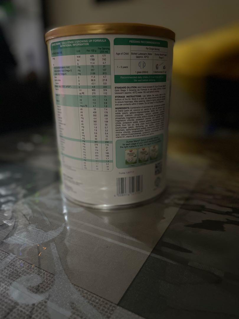 Mamil Gold 3 Milk Powder (1 Tin), Babies & Kids, Nursing & Feeding ...
