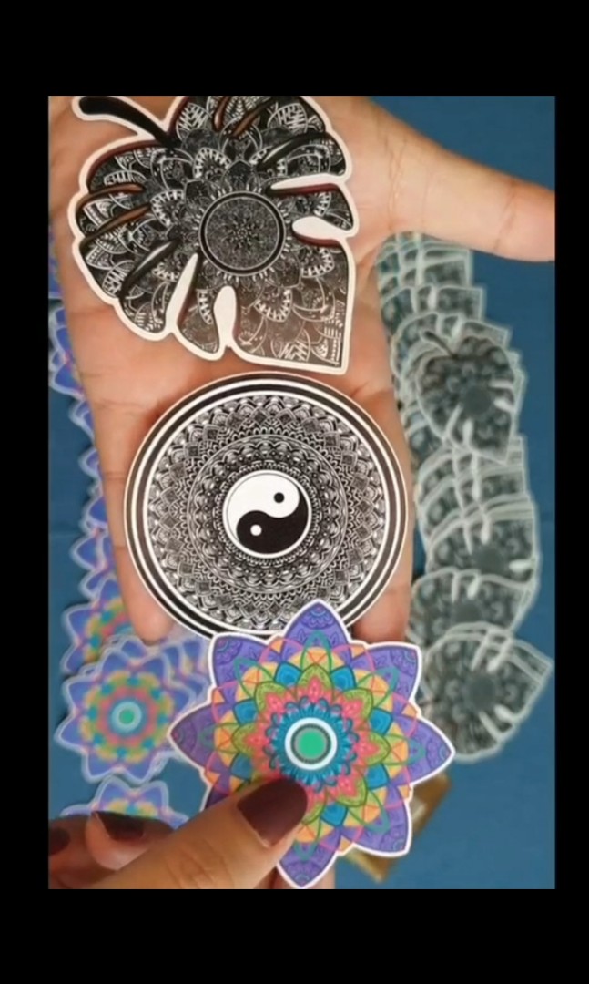 Mandala Art Stickers, Hobbies & Toys, Stationery & Craft, Art & Prints ...