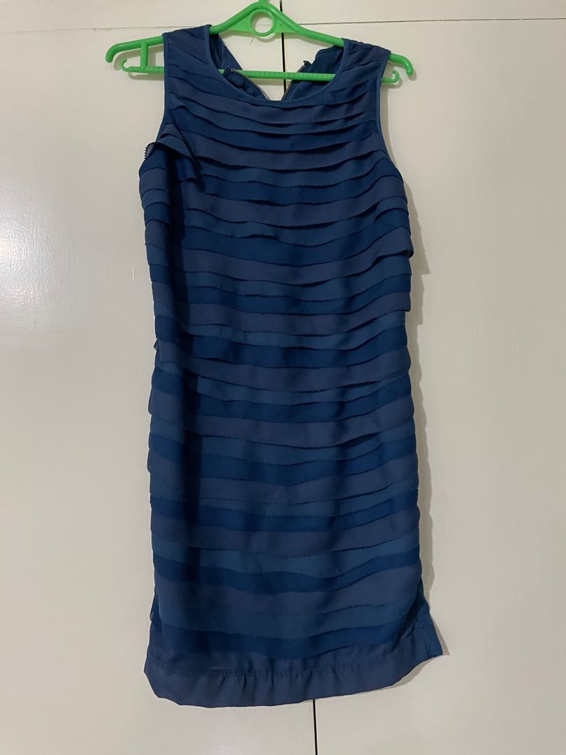 Mango Blue Dress, Women's Fashion, Dresses & Sets, Dresses on Carousell