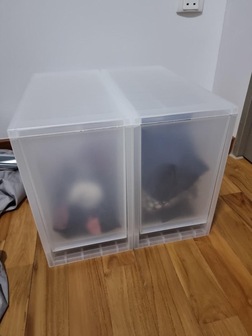 Muji storage drawers boxes, Furniture & Home Living, Furniture, Shelves ...