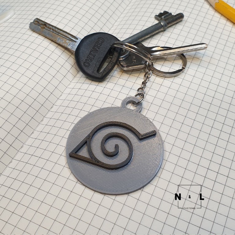 Naruto Anime 3D Printed Keychain Keyring, Hobbies & Toys, Stationery ...
