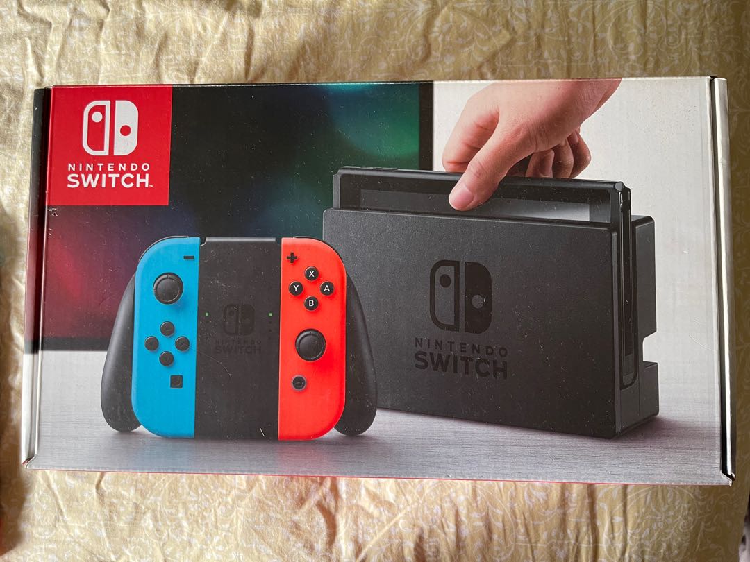 Nintendo Switch with Box, Video Gaming, Video Games, Nintendo on Carousell