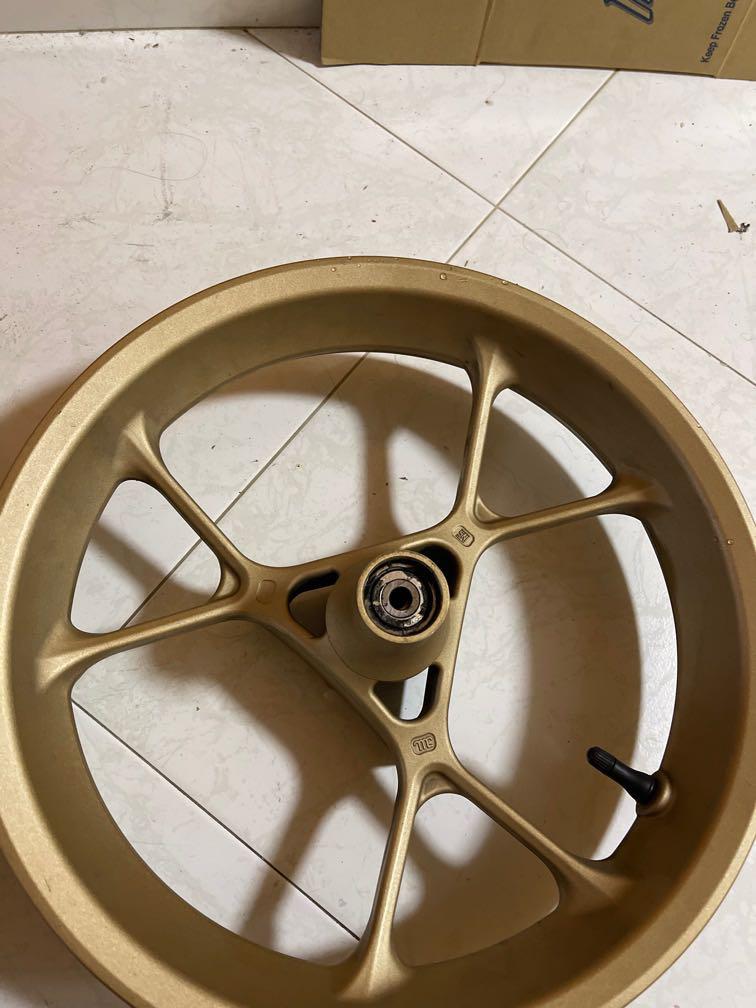 Original aerox sport rim, Motorcycles, Motorcycle Accessories on Carousell