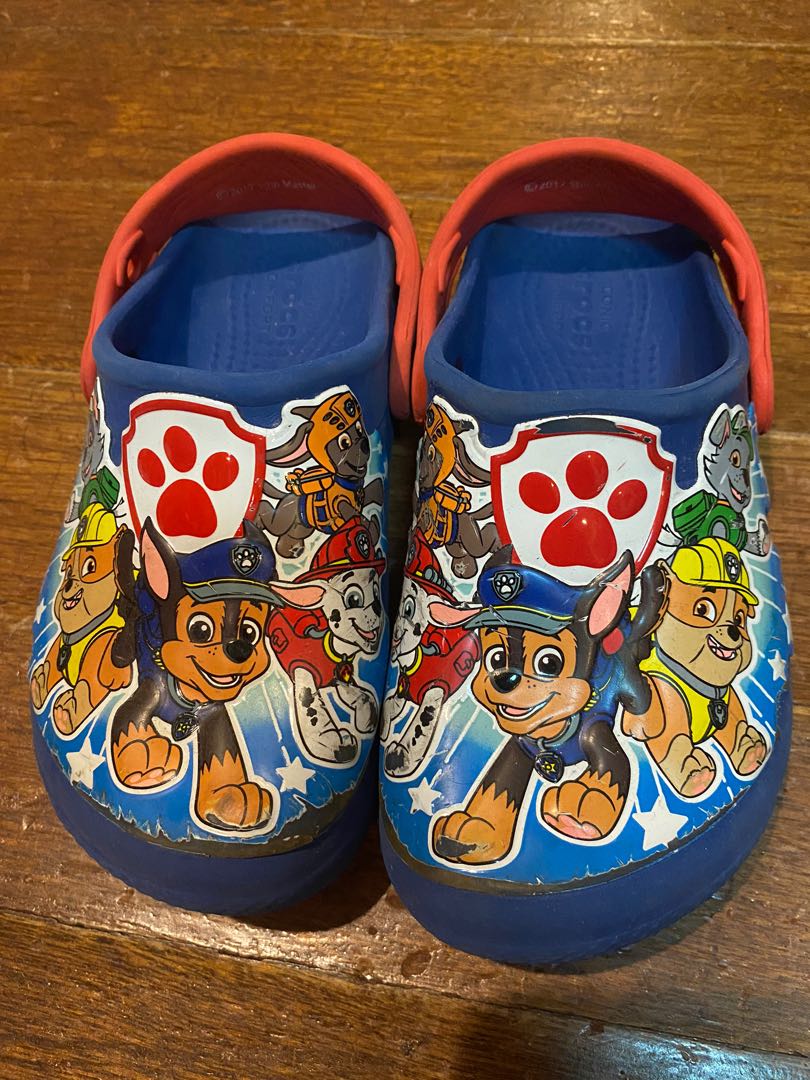ORIGINAL Paw Patrol Crocs, Babies & Kids, Babies & Kids Fashion on ...
