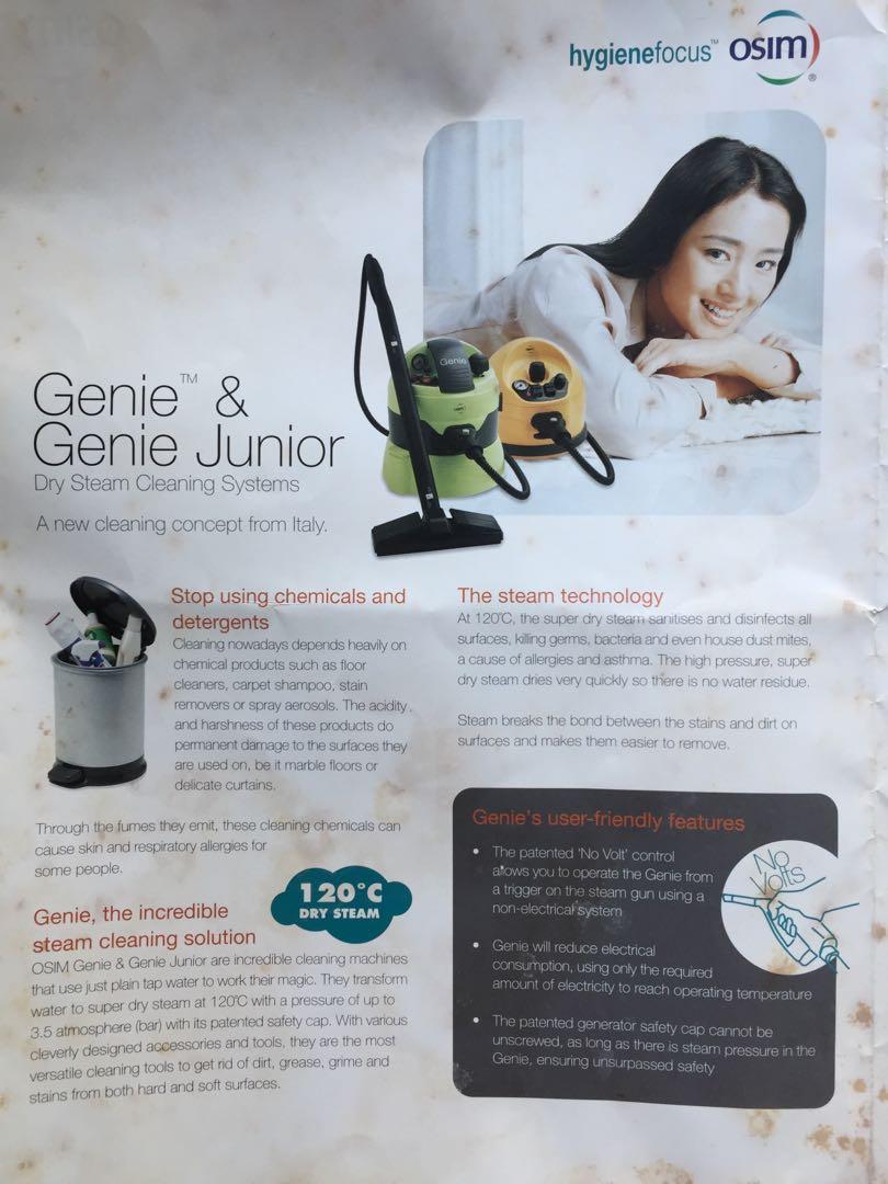Osim Genie Steam Cleaner, TV & Home Appliances, Vacuum Cleaner ...