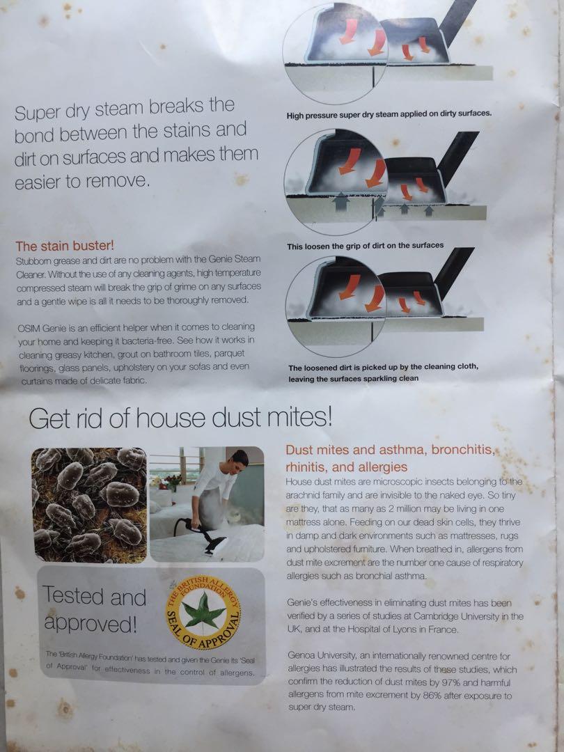 Osim Genie Steam Cleaner, TV & Home Appliances, Vacuum Cleaner ...