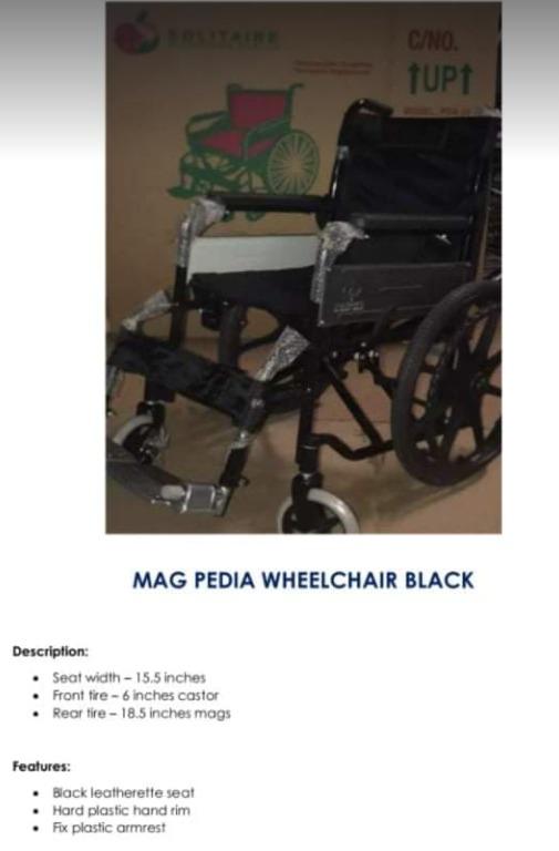 Pedia Wheelchair, Health & Nutrition, Medical Supplies & Tools on Carousell