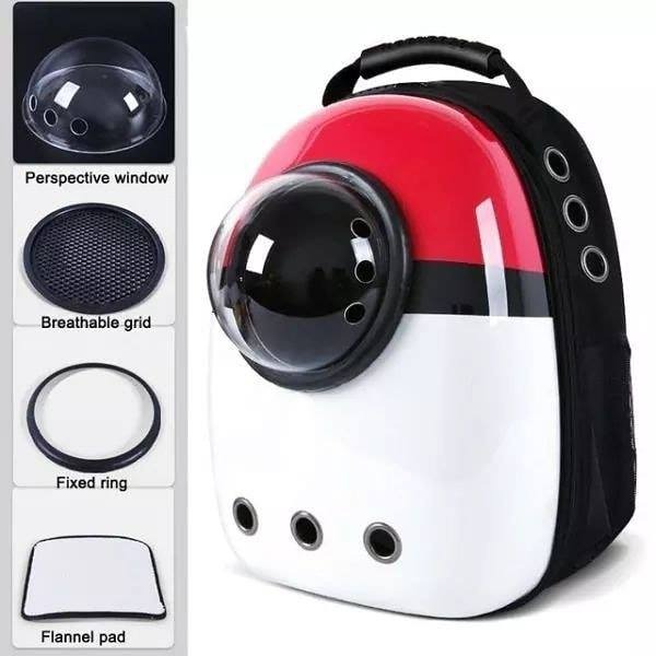 POKEBALL Breathable Pet Carrier Backpack, Pet Supplies, Homes & Other ...