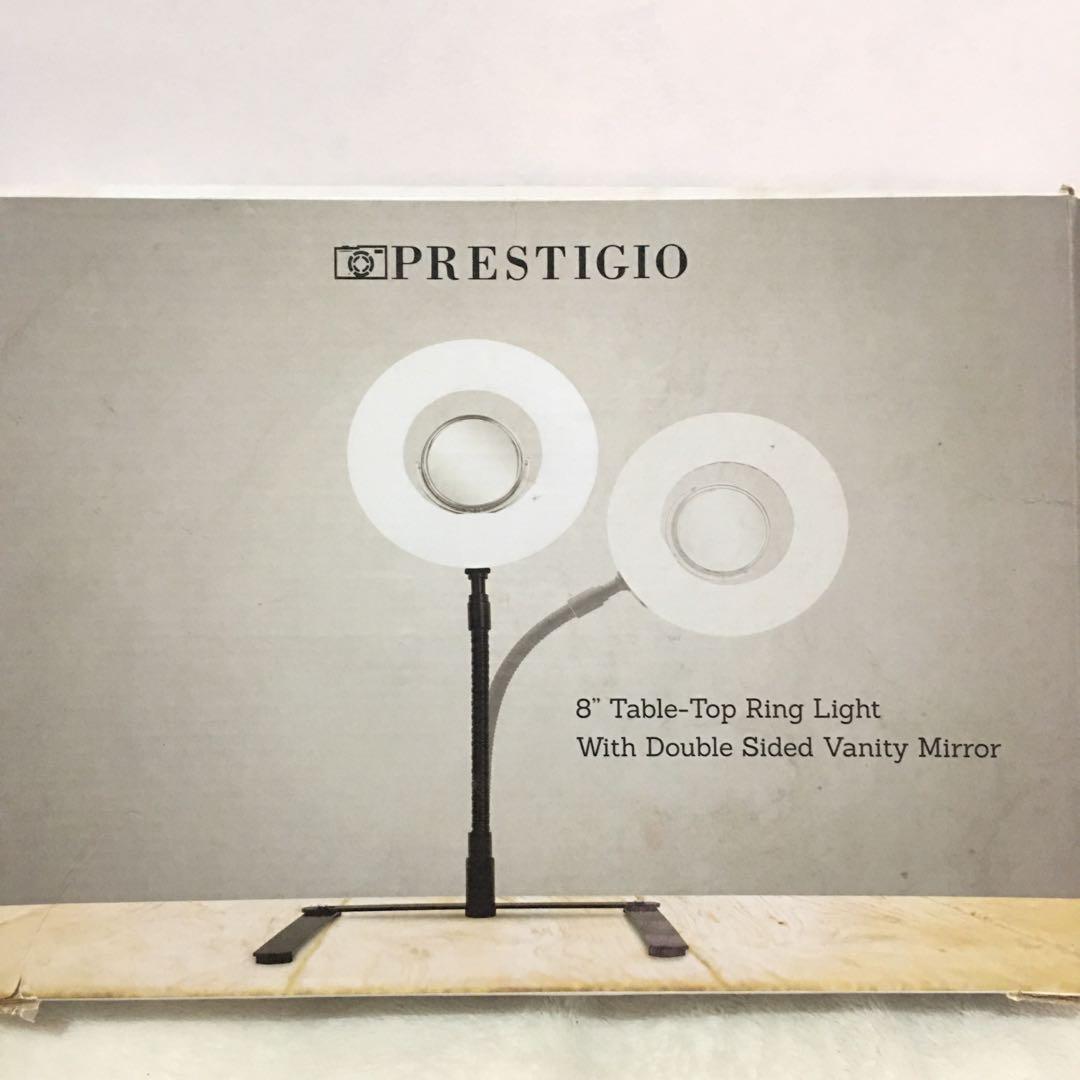 PRESTIGIO Table top RING LIGHT, Furniture & Home Living, Lighting ...