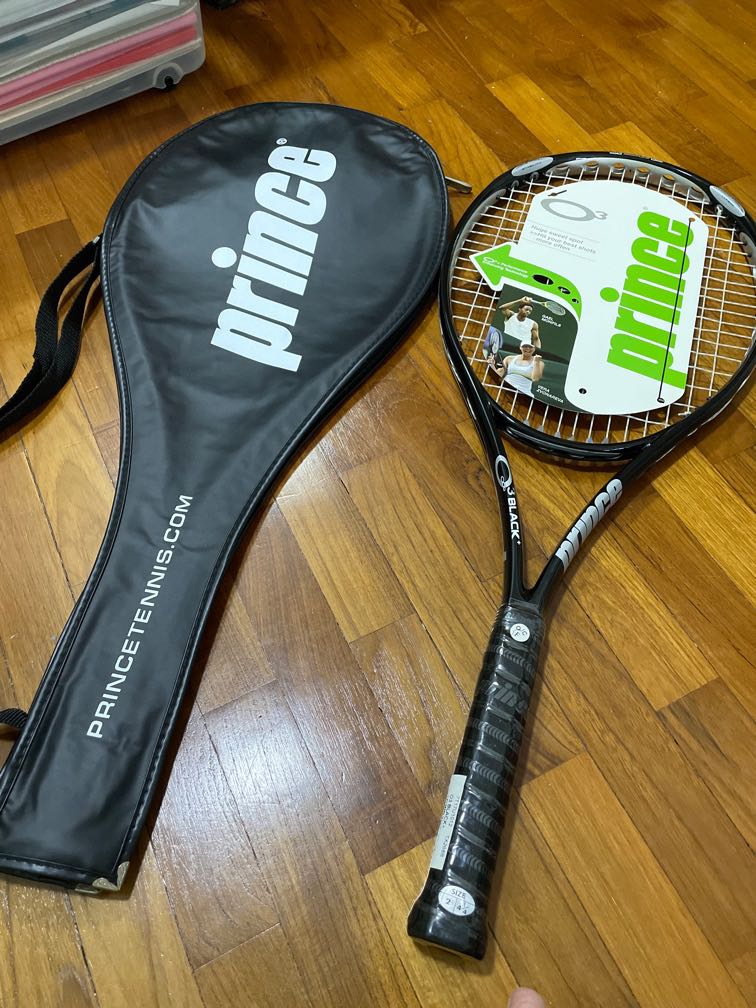 Prince O3 Black+ tennis racket, Sports Equipment, Sports & Games ...