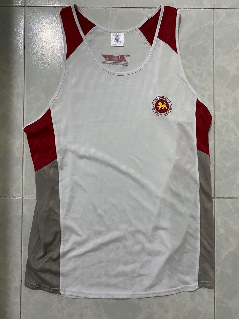 SAF Army PT Singlet, Men's Fashion, Activewear on Carousell
