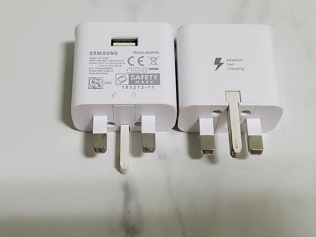 Samsung 3 Pin USB Plug, Mobile Phones & Gadgets, Mobile & Gadget ...