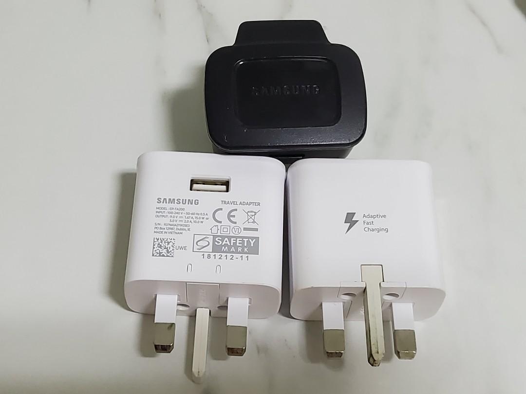 Samsung 3 Pin USB Plug, Mobile Phones & Gadgets, Mobile & Gadget ...