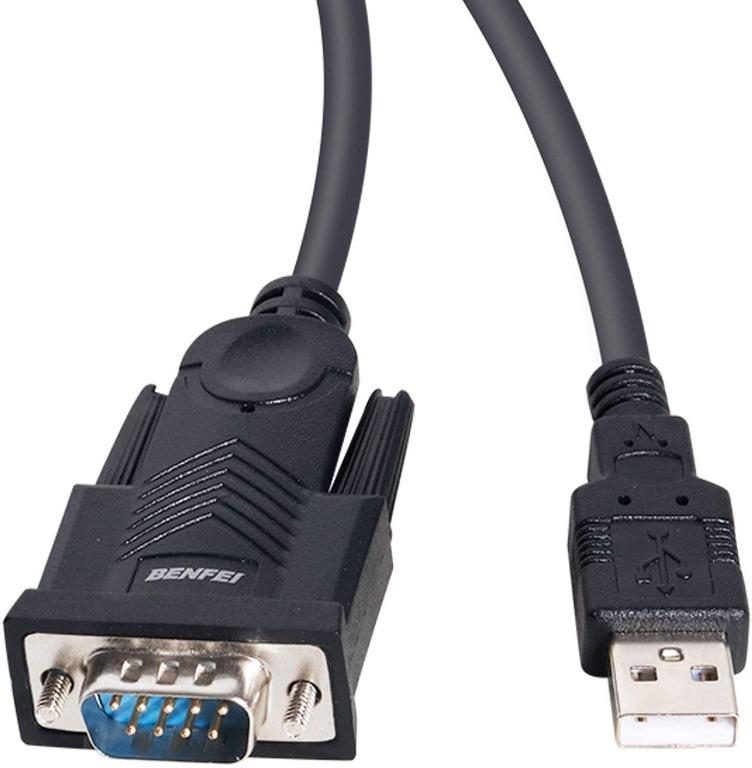 USB to Serial Adapter, Benfei USB to RS-232 Male (9-pin) DB9 Serial ...