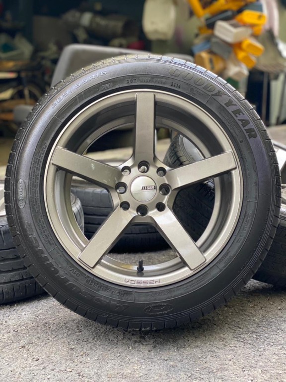 Vossen 16 inch sport rim Starlet tyre 70%, Auto Accessories on Carousell