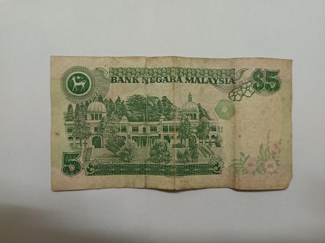 Wang Kertas Lama Malaysia RM5.00, Hobbies & Toys, Collectibles & Memorabilia, Currency on Carousell