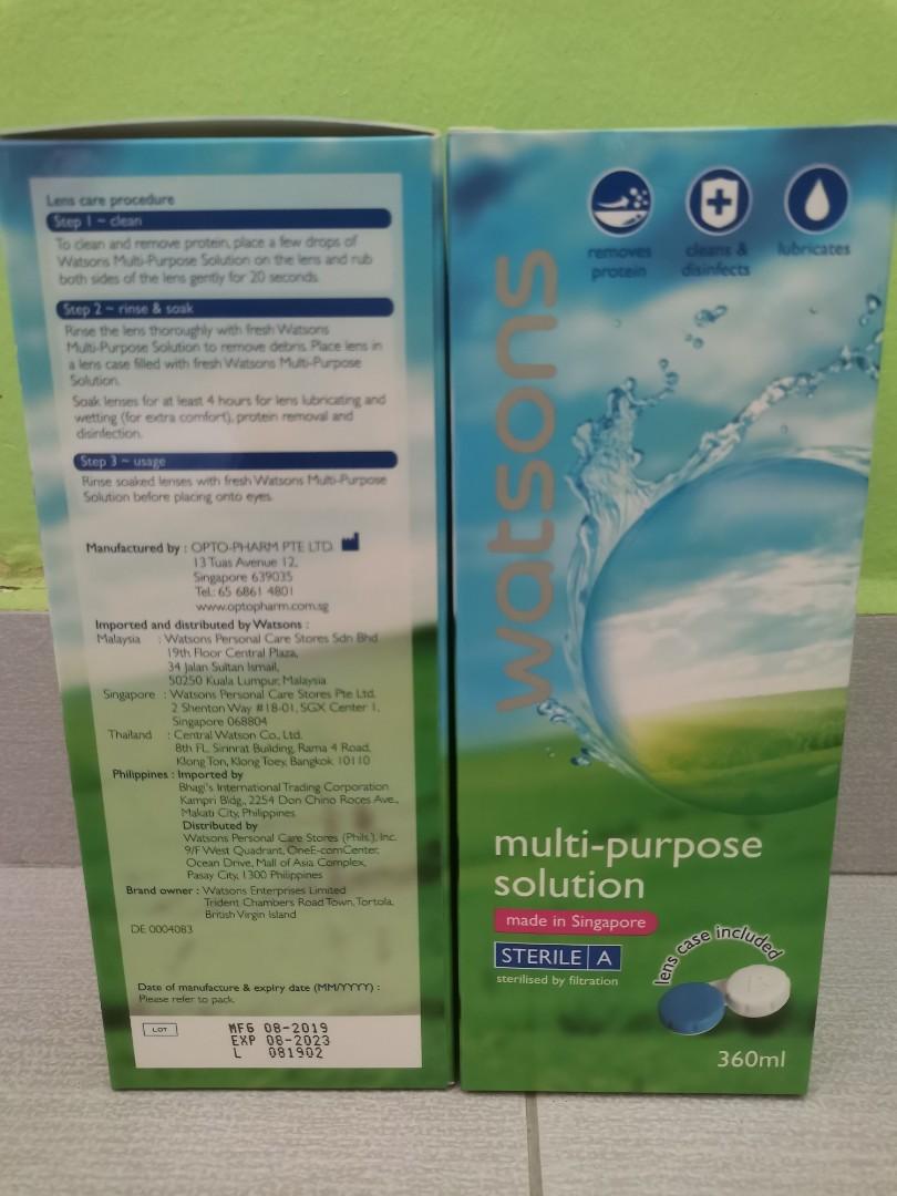 WATSONS Multi-purpose solution, Beauty & Personal Care, Vision Care on Carousell