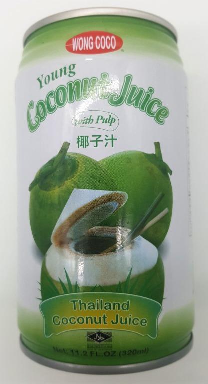 WONG COCO - YOUNG COCONUT JUICE WITH PULP, Food & Drinks, Beverages on ...