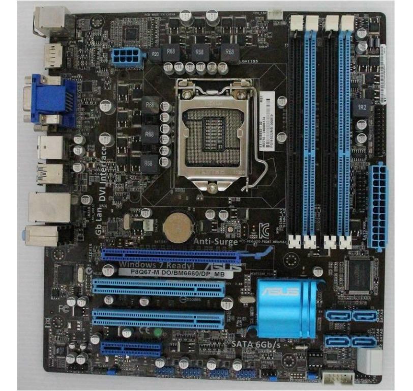 華碩 P8Q67-M DO-BM6660-DP_MB 主機板、1155腳位、DDR3、USB 3.0、拆機良品、附檔板, 電腦及科技產品 ...