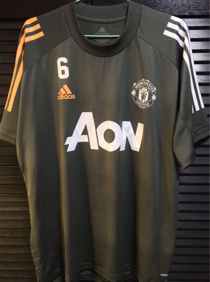 Authentic Manchester United 2020/2021 Paul Pogba training kit, Men's ...