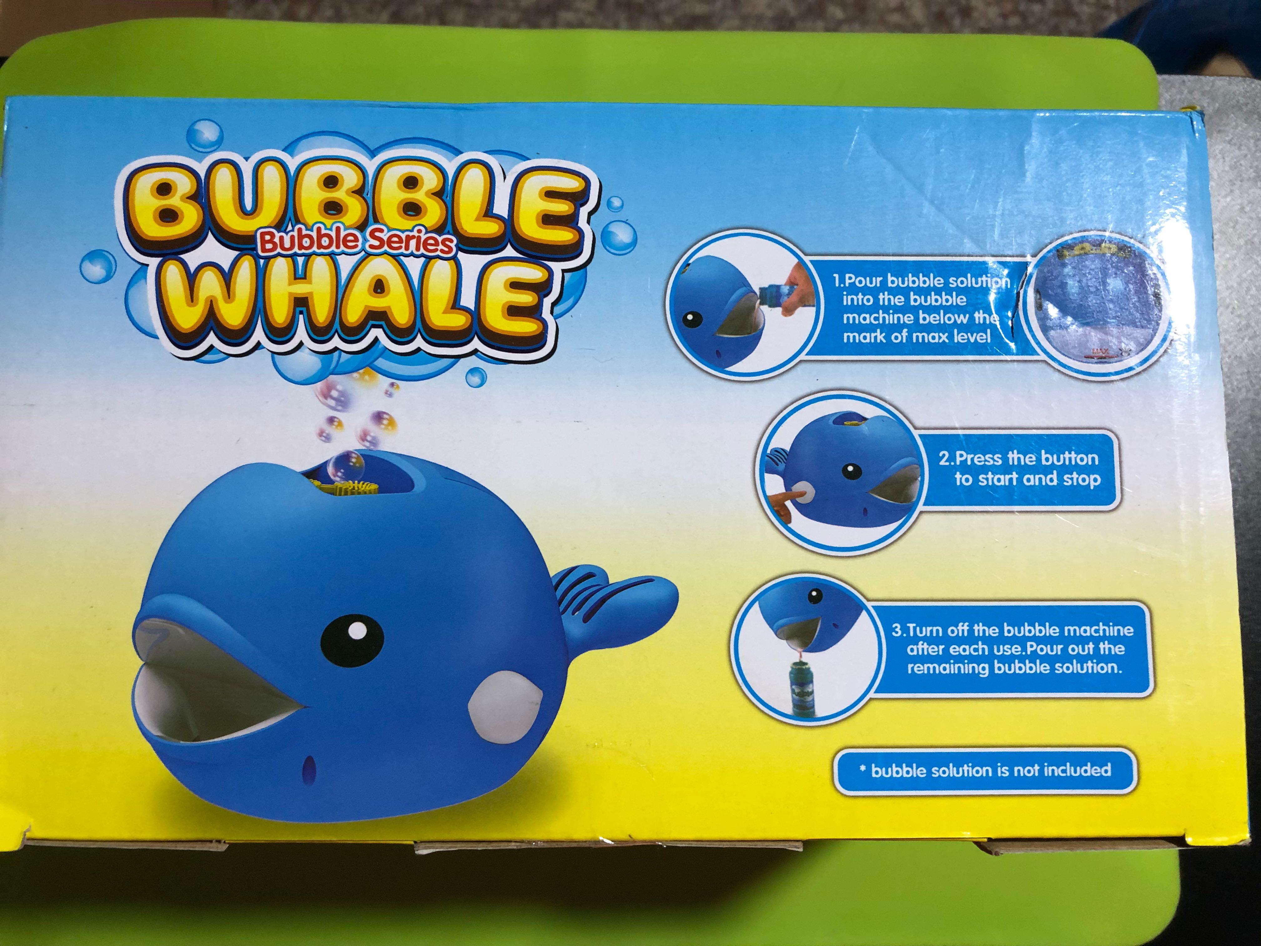 BALNORE Bubble Whale Bubble Machine (Blue Whale), Hobbies & Toys, Toys ...
