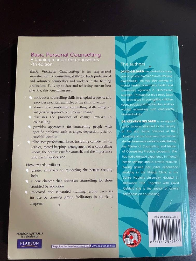 Basic Personal Counselling 7th Ed Hobbies And Toys Books And Magazines