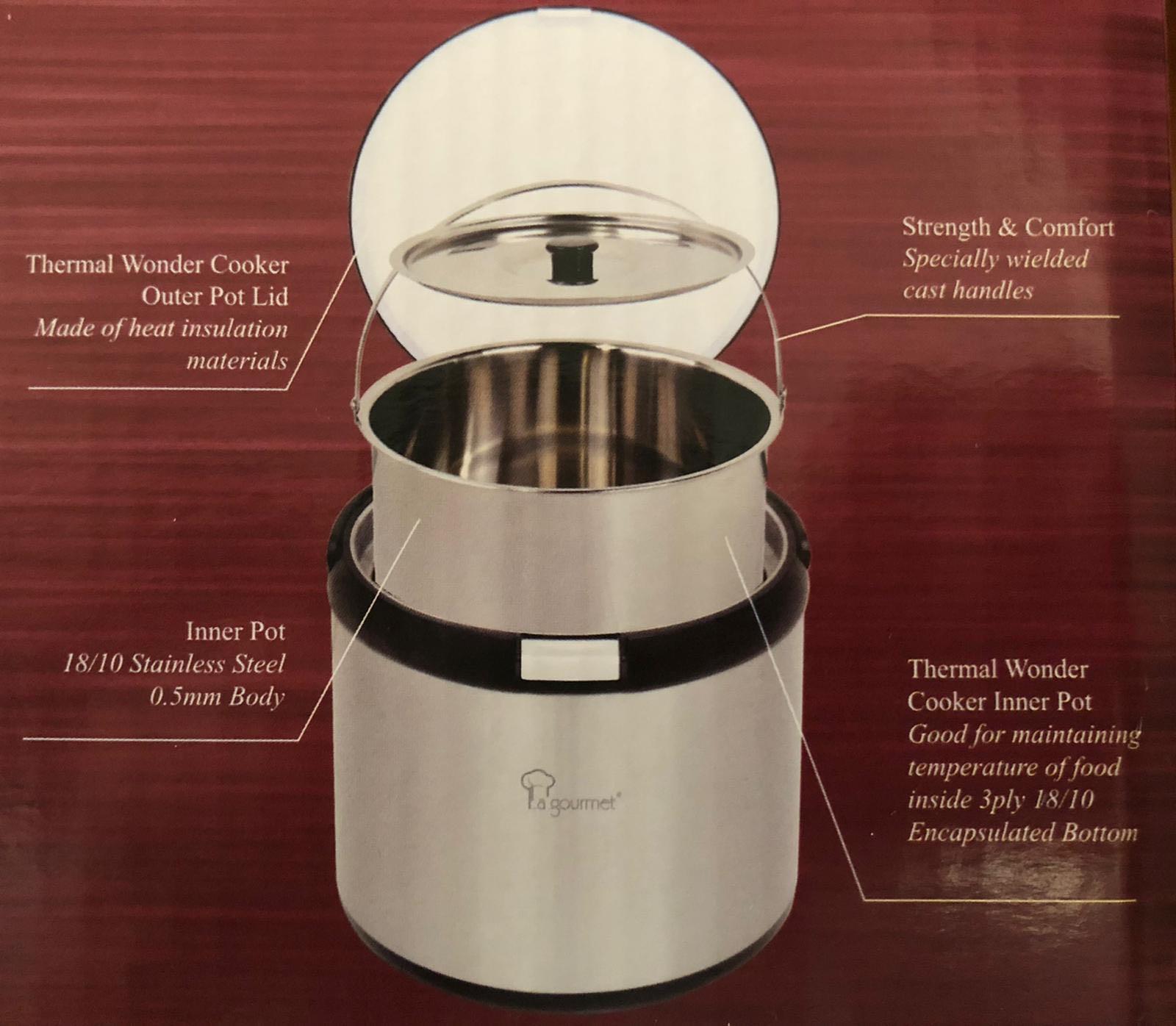 Brand New La Gourmet Thermal Wonder Cooker 3.5litres, TV & Home ...