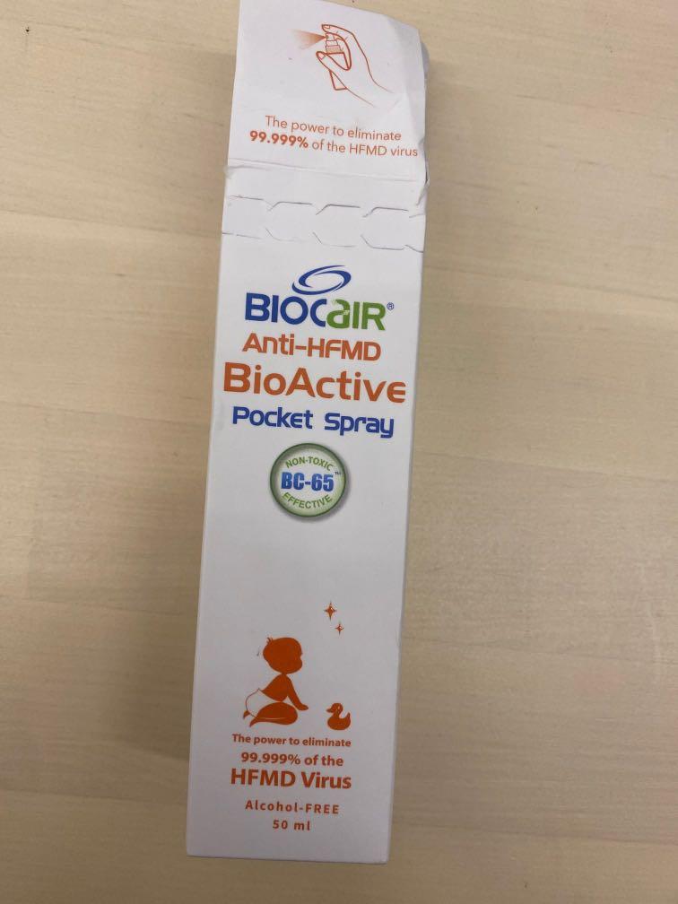 Bioair Anti-HFMD pocket spray, Beauty & Personal Care, Sanitisers ...