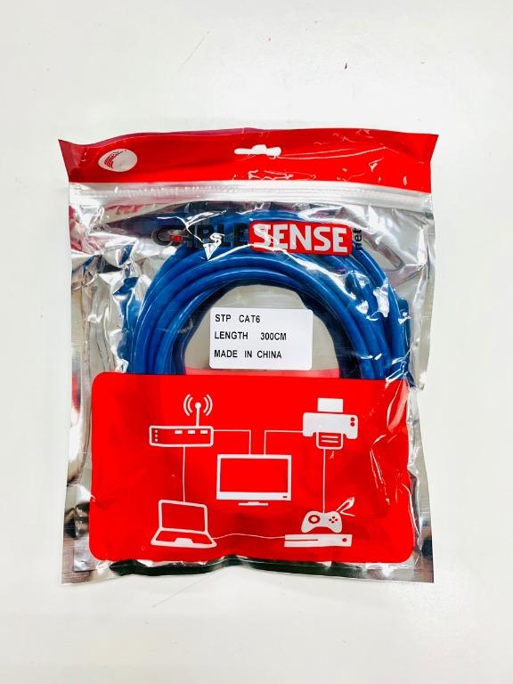 CABLE SENSE STP CAT6 Ethernet Lan Cable, Computers & Tech, Parts ...