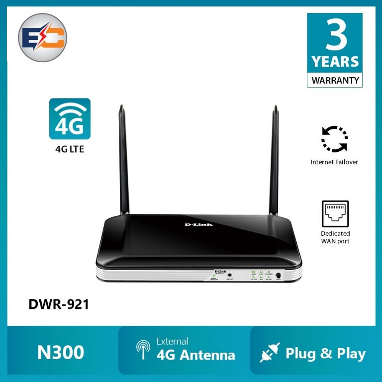 D-Link DWR-921 4G LTE Wireless N300 Router, Computers & Tech, Parts ...