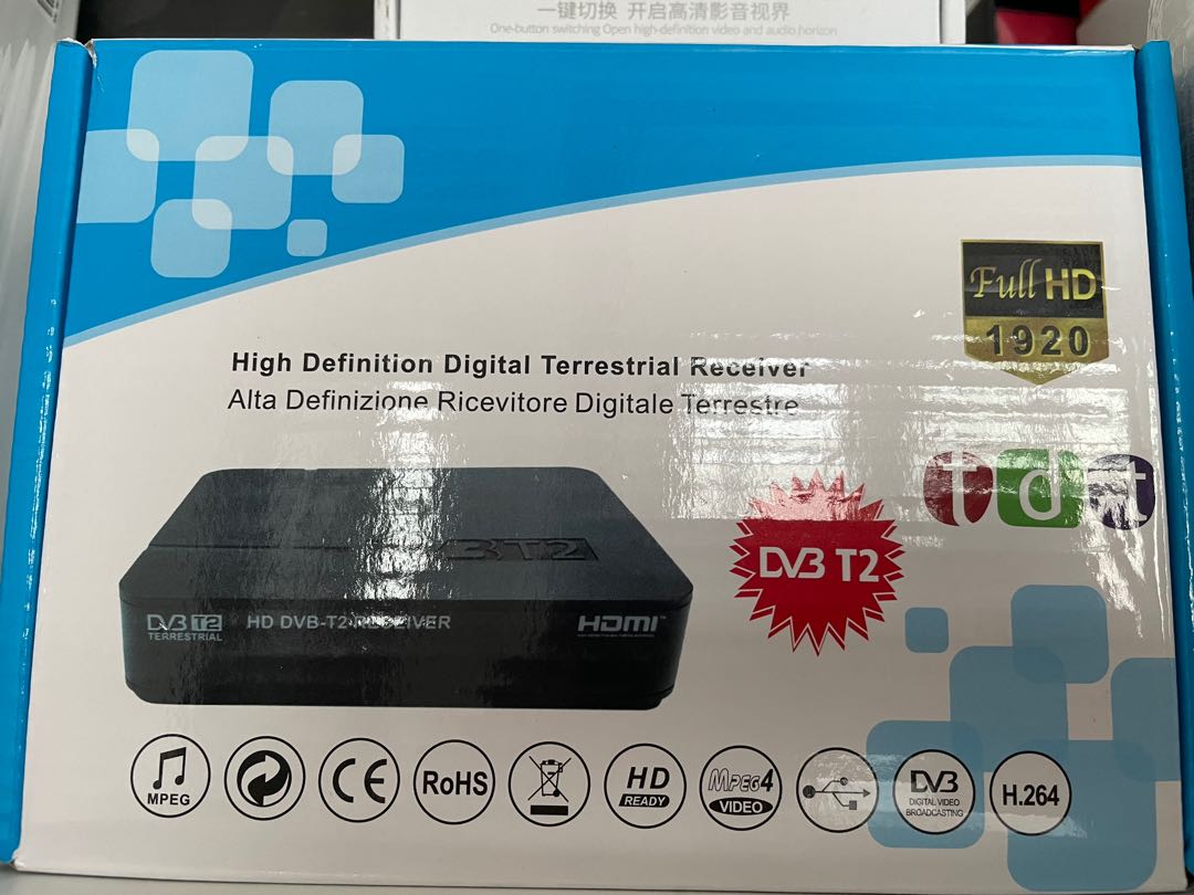 DVB T2 Digital Set up box & Digital Antenna, TV & Home Appliances, TV ...