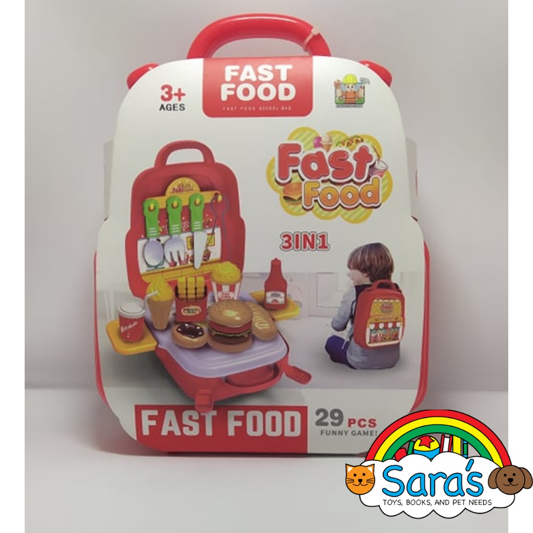 Fast Food Backpack Playset for Kids, Hobbies & Toys, Toys & Games on ...