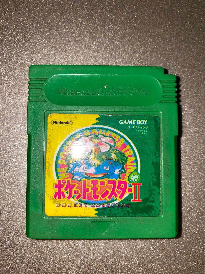 Gameboy Color Pokemon Monsters II Leafgreen 寵物小精靈 葉綠版 遊戲機帶, 電子遊戲, 電子遊戲 ...