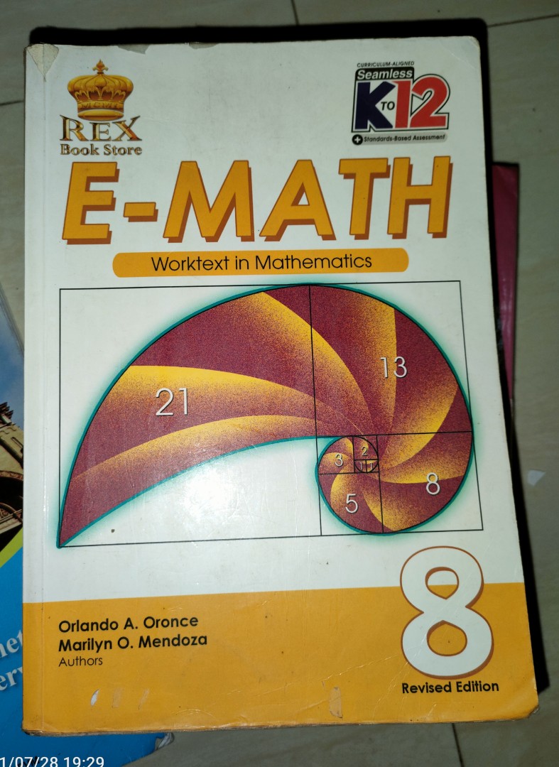 E- Math Grade 8 book, Hobbies & Toys, Books & Magazines, Textbooks on ...