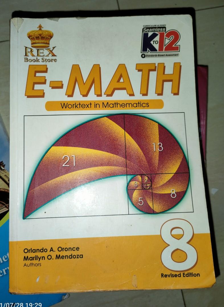 E- Math Grade 8 book, Hobbies & Toys, Books & Magazines, Textbooks on ...