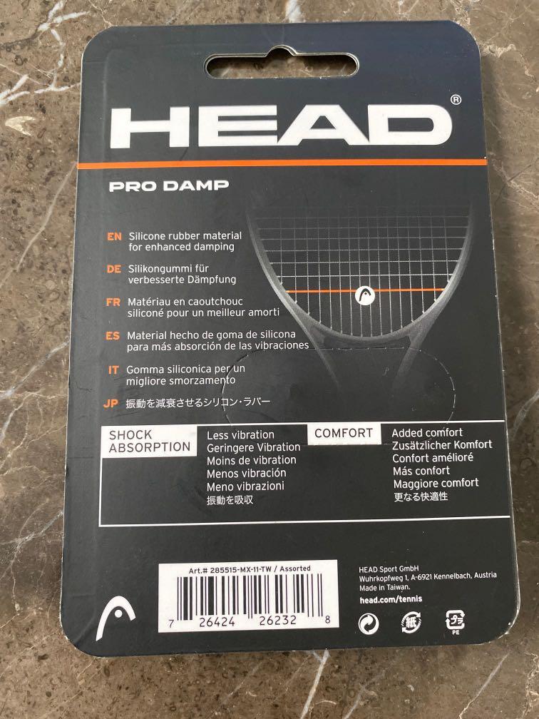 HEAD Pro Damp 網球拍防震膠, 運動產品, 運動與體育, 運動與體育 - 球拍和球類運動 - Carousell