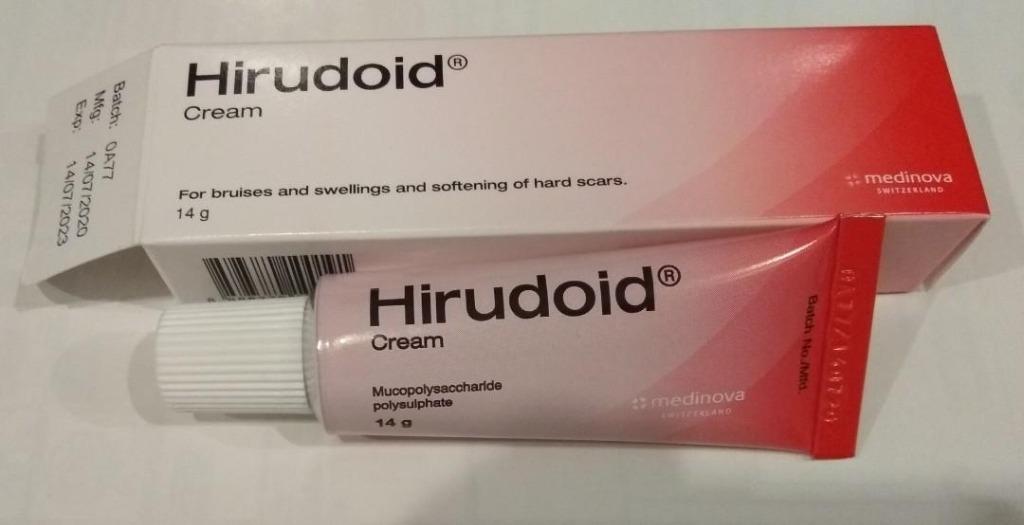 HIRUDOID cream 14g for bruises, swellings, scars, Health & Nutrition ...