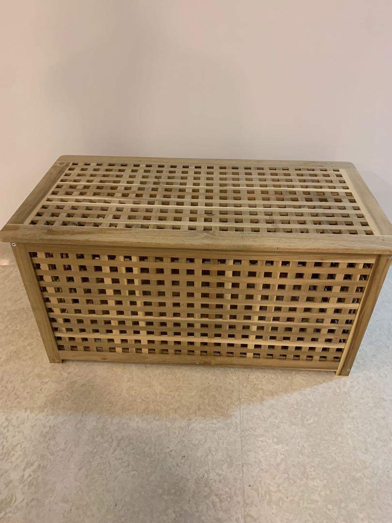 IKEA Hol Storage Table, Furniture & Home Living, Home Improvement ...