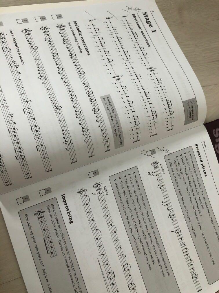 Improve your sight reading! -Violin grade 3 and 5, Hobbies & Toys ...