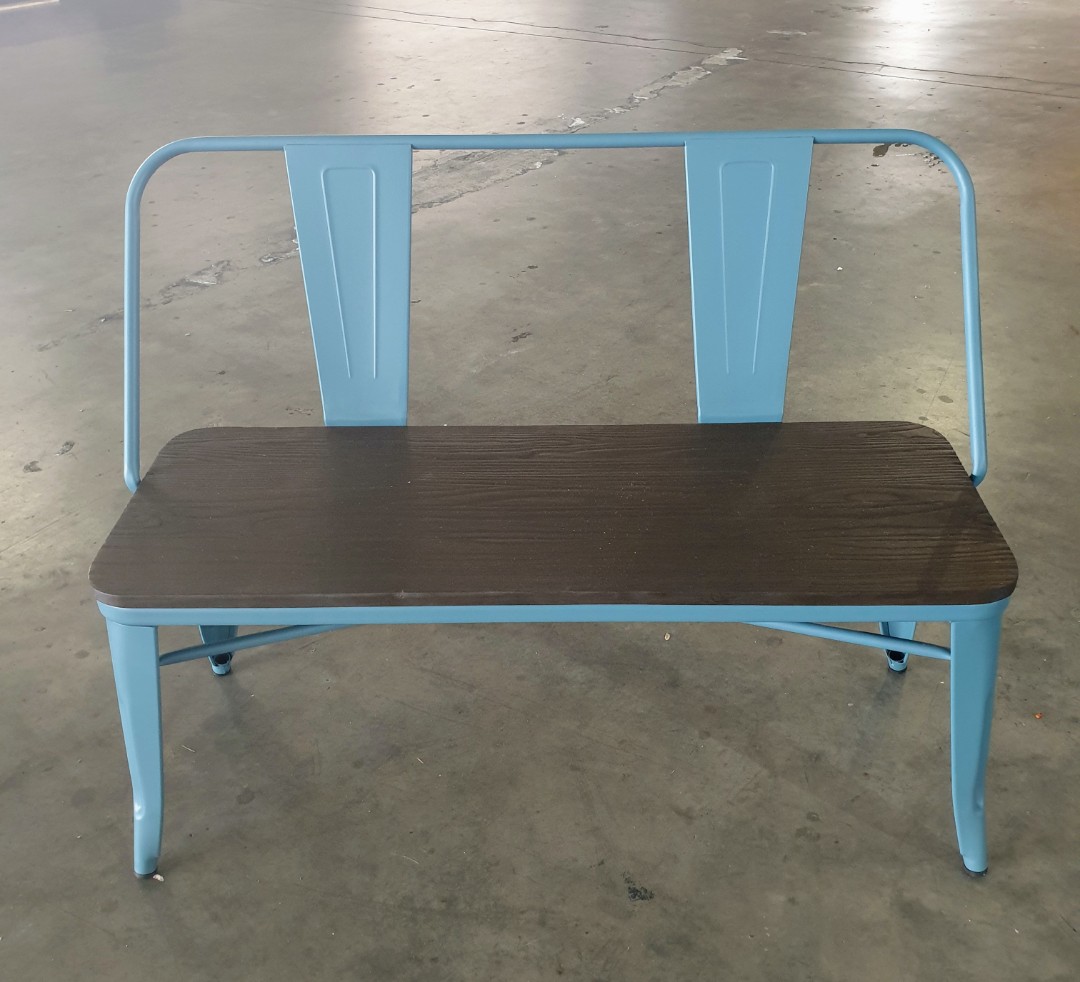 [IN STOCK] NDP 50% Off Industrial Tolix Dining Bench with Backrest ...