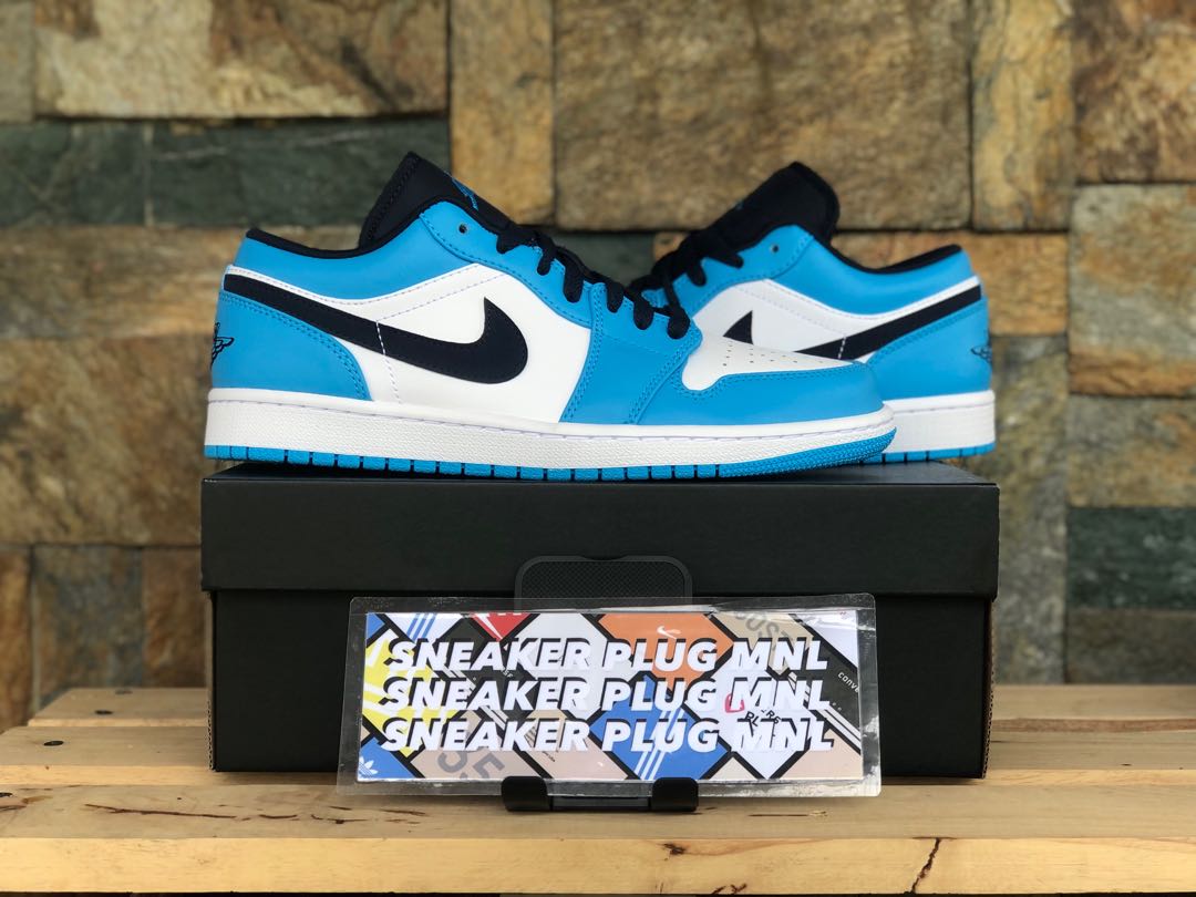 JORDAN 1 LOW UNC / UNIVERSITY BLUE, Men's Fashion, Footwear, Sneakers ...