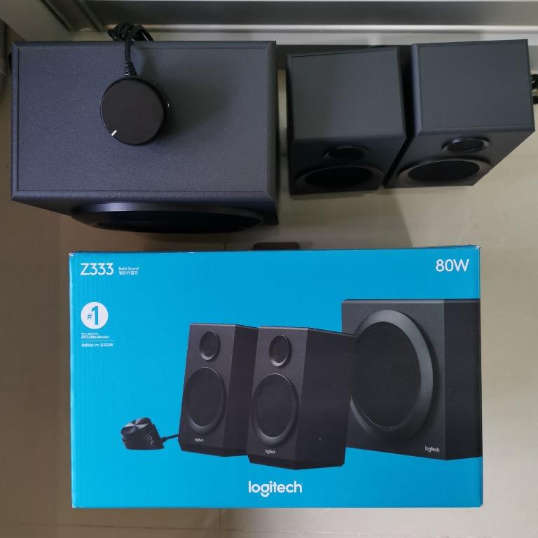 Logitech Speaker Z333 (with subwoofer, 80W), Audio, Soundbars, Speakers ...