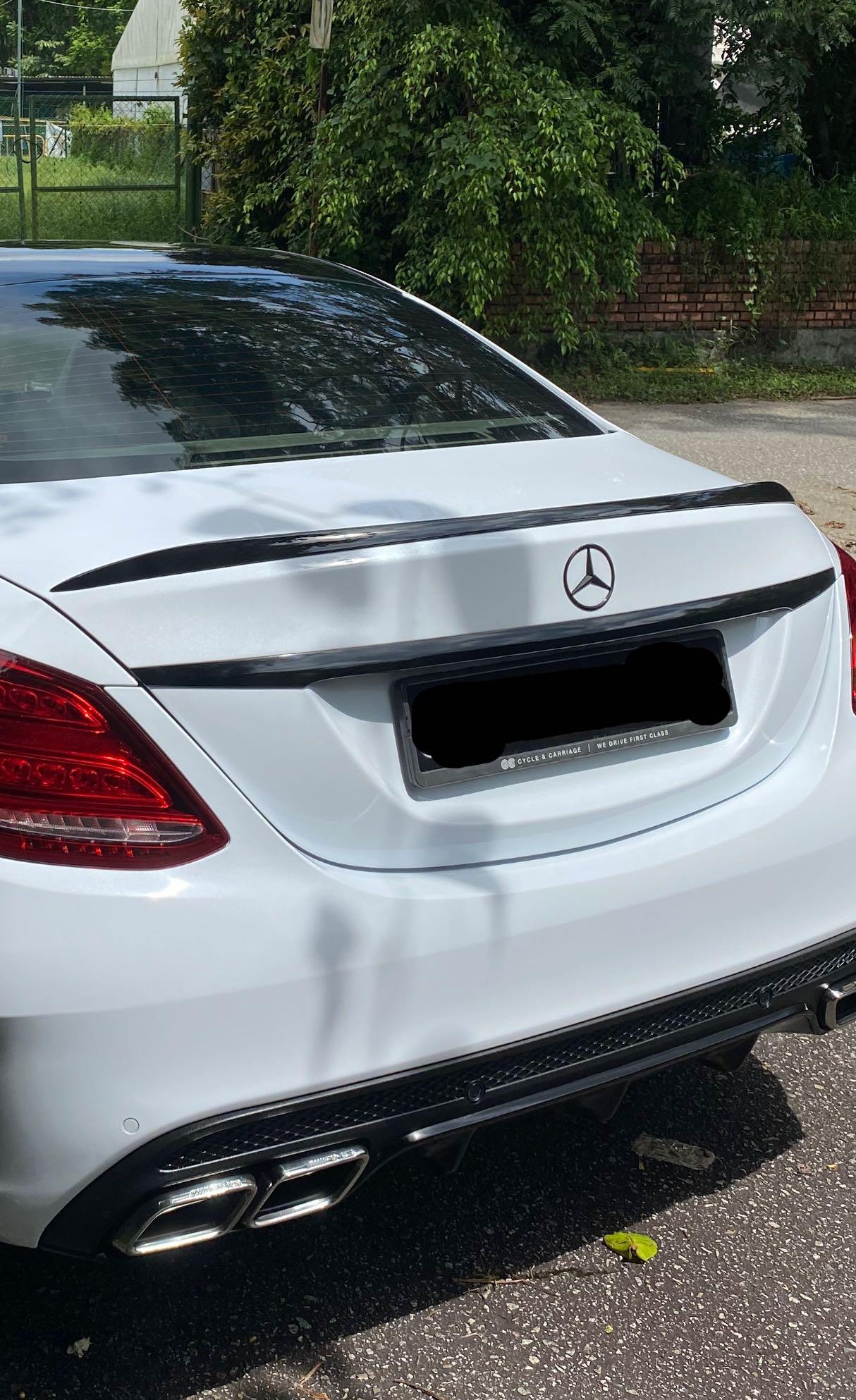 Mercedes Benz W205 AMG Spoiler, Car Accessories, Accessories on Carousell