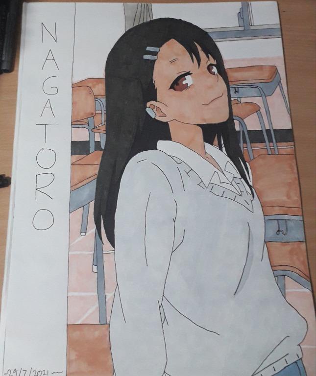 Nagatoro drawing, Hobbies & Toys, Stationery & Craft, Art & Prints on ...