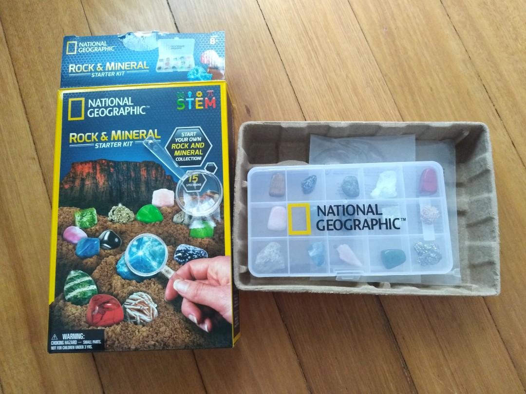 National Geographic Rock and Mineral set, Hobbies & Toys, Toys & Games ...