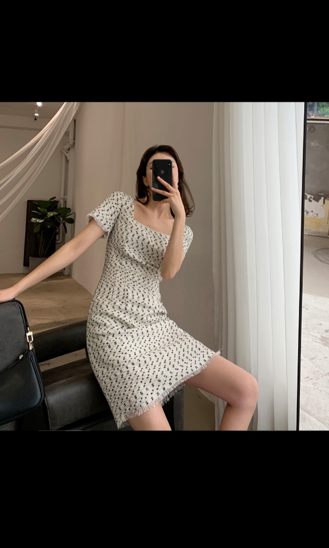 OL dress in black and white, Women's Fashion, Dresses & Sets, Dresses ...