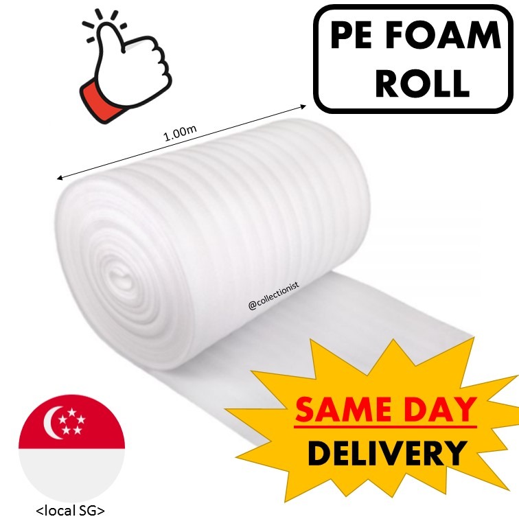 PE Foam Roll 300m * 1.00m [1mm / 2mm / 3mm Thickness] • Polyethylene ...