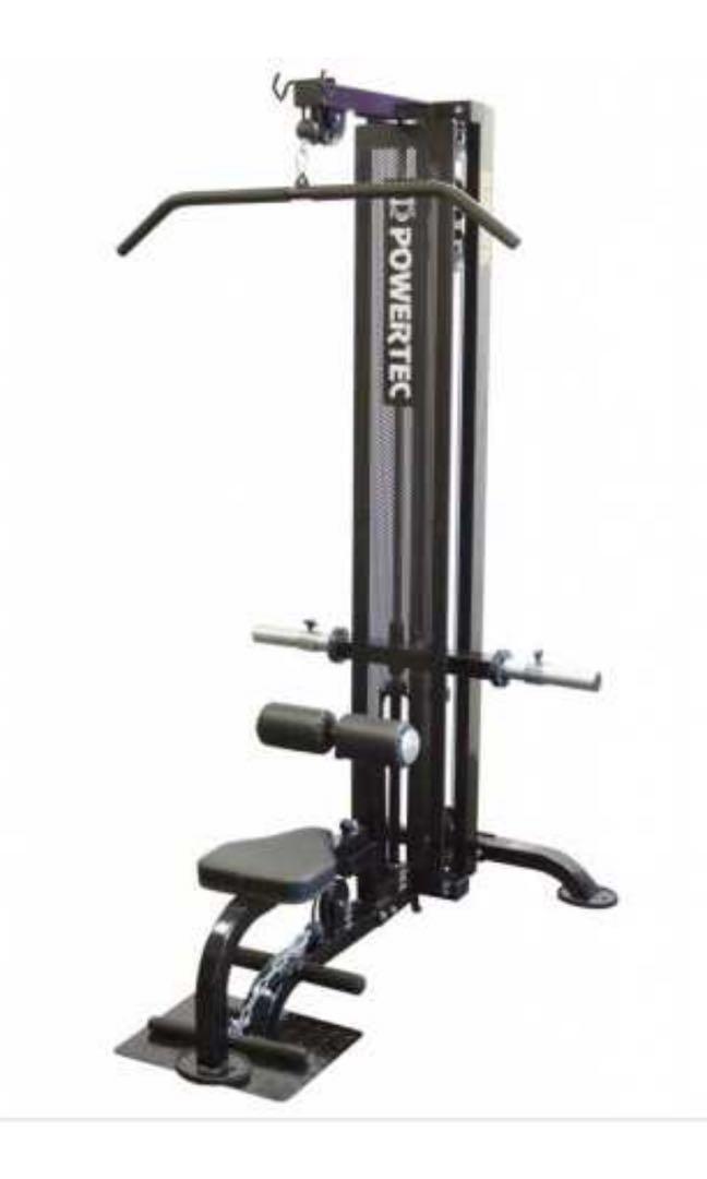 Powertec Lat Machine P-LM 20 (Black), Sports Equipment, Exercise ...